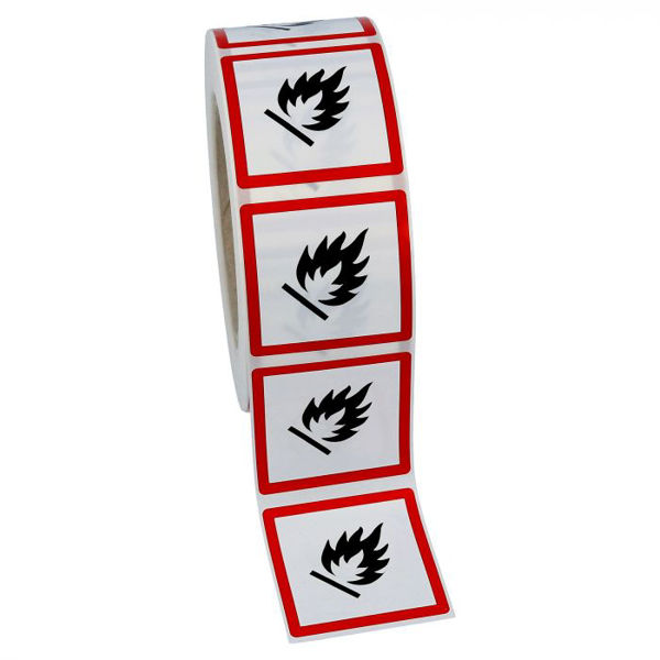 HAZARD SYMBOL STICKER ROLL- iLabMalta - Software Development, Auto-ID ...